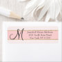 Gold Stripe Pink Monogram Initials and Name Labels | Zazzle