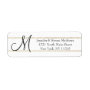 Gold Striped Monogram Initials and Name Labels | Zazzle