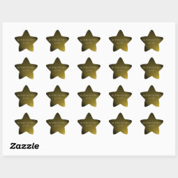 Gold Style Autographed Copy Author Sticker | Zazzle