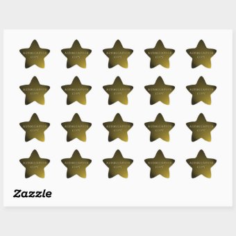 Gold Style Autographed Copy Author Sticker | Zazzle