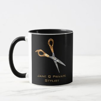 Gold Stylist Custom Mug | Zazzle