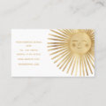 Gold Sun Happy Sunshine Business Card | Zazzle