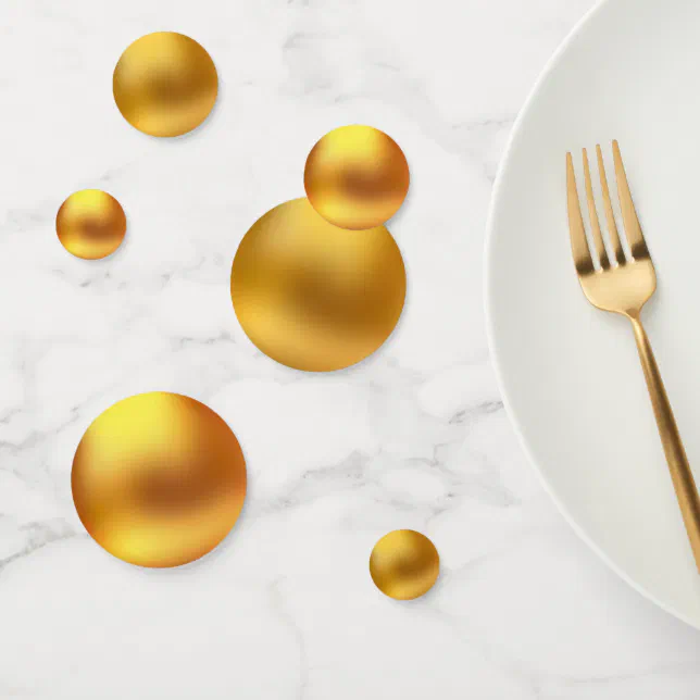 Gold Table Confetti | Zazzle