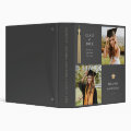 Gold Tassel & Cap Photo Collage Gray Graduation 3 Ring Binder | Zazzle