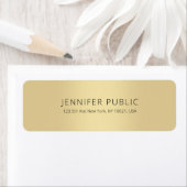 Gold Template Professional Modern Classy Simple Label | Zazzle