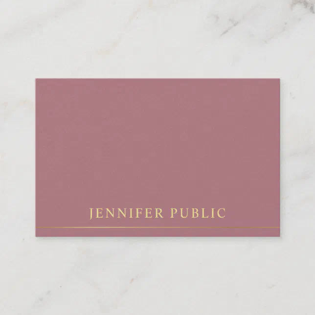 Gold Text Template Professional Elegant Modern Business Card | Zazzle