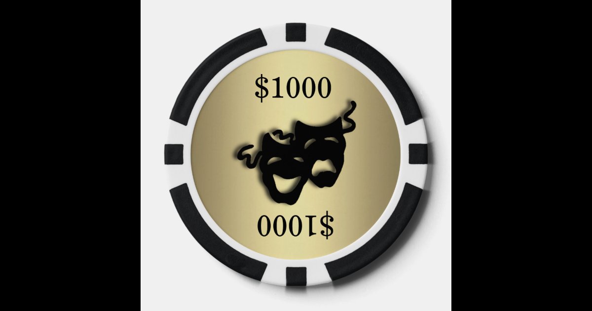 Gold Theater Markers Poker Chips | Zazzle