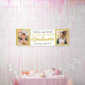 Gold Then and Now Class of 2026 Graduation Photo Banner | Zazzle