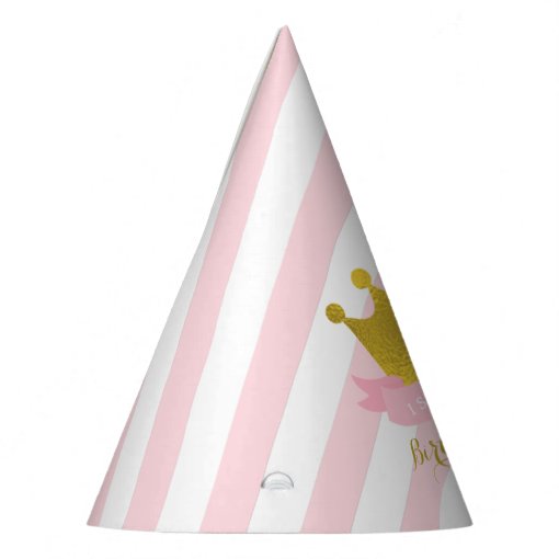 Gold Tiara Princess Birthday Party Hat | Zazzle