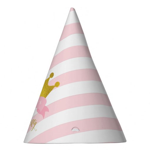 Gold Tiara Princess Birthday Party Hat | Zazzle