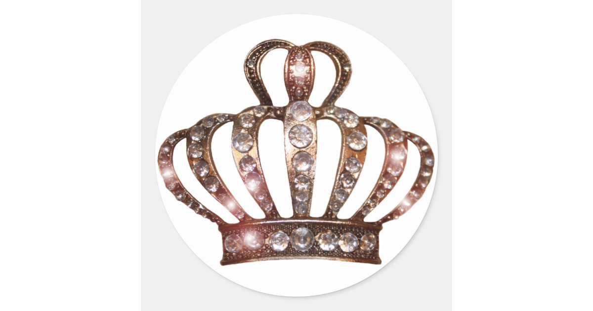 Gold Tiara Stickers | Zazzle