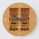 Gold Tiki Sculpture Thunder_Cove Large Clock | Zazzle