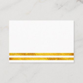Gold Trim Lines Business Card | Zazzle