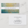 Gold & turquoise stone gemstone mineral business card | Zazzle
