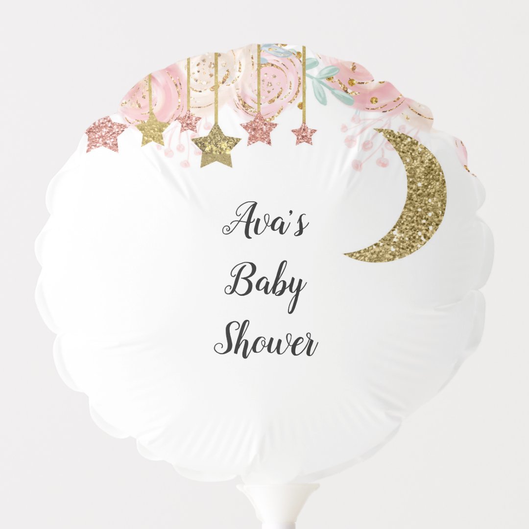 Gold twinkle twinkle Watercolor Balloons | Zazzle