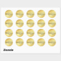 Gold Valedictorian Personalized Gold Sticker | Zazzle