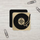 Gold Vinyl LP | Music QR Code Square Business Card | Zazzle