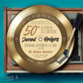 Gold Vinyl Record Retro Music 50th Birthday Party Invitation | Zazzle