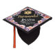 Gold Watercolor Floral Paramedic EMT Medical Graduation Cap Topper | Zazzle