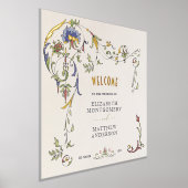Gold Welcome Sign Victorian Ornament Wedding | Zazzle