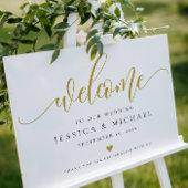 Gold Welcome Wedding Sign | Zazzle