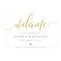 Gold Welcome Wedding Sign | Zazzle