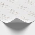 Gold We're Engaged Elegant Engagement Party Wrapping Paper | Zazzle
