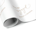 Gold We're Engaged Elegant Engagement Party Wrapping Paper | Zazzle