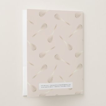 Gold Whisk Employee & Client Safety Procedure Pocket Folder | Zazzle