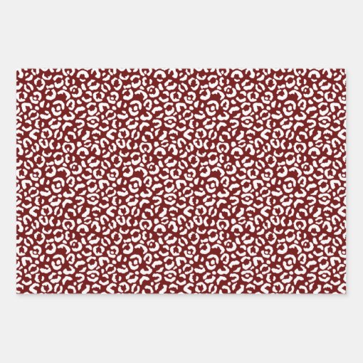 Gold White Glam Christmas Leopard Print Wrapping Paper Sheets | Zazzle