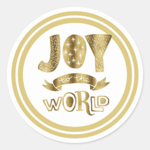 Joy To The World Stickers | Zazzle