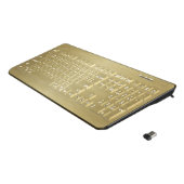 Gold Wireless Keyboard | Zazzle