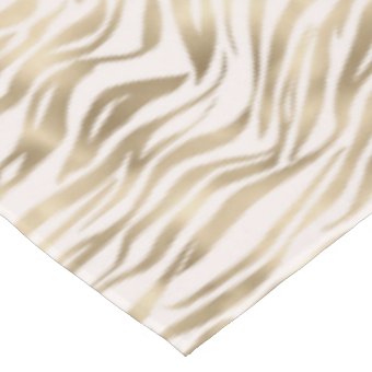 Gold Zebra Print Tablecloth | Zazzle