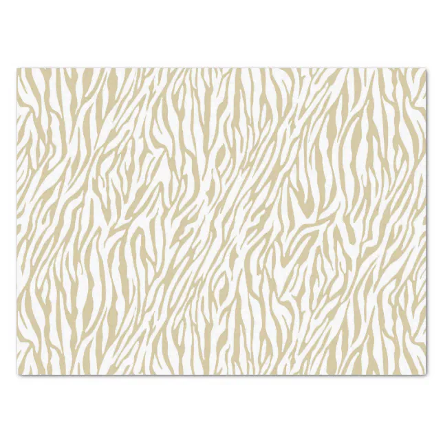 Gold Zebra Print Tissue Paper | Zazzle