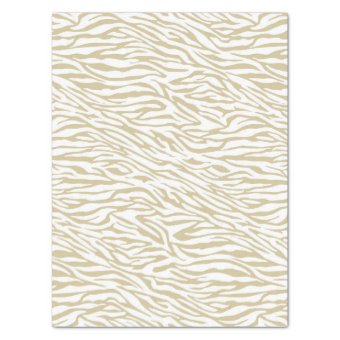 Gold Zebra Print Tissue Paper | Zazzle