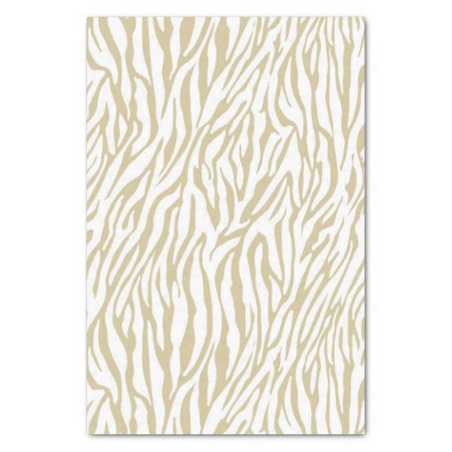 Gold Zebra Print Tissue Paper | Zazzle