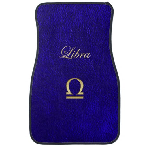 Gold Zodiac Sign Libra Car Floor Mat | Zazzle