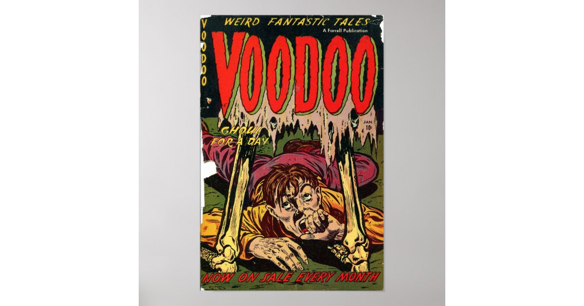 Golden Age Comic Art - Voodoo Poster | Zazzle