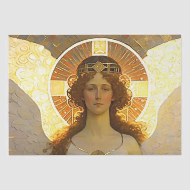 Golden Angel Spirit of the Evening Tissue Paper | Zazzle