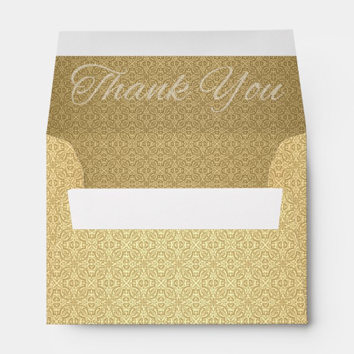 Golden Anniversary Thank You Note Card A6 Envelope | Zazzle.com