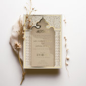 Golden Architectural Elegance Wedding Invitation Foil Invitation | Zazzle
