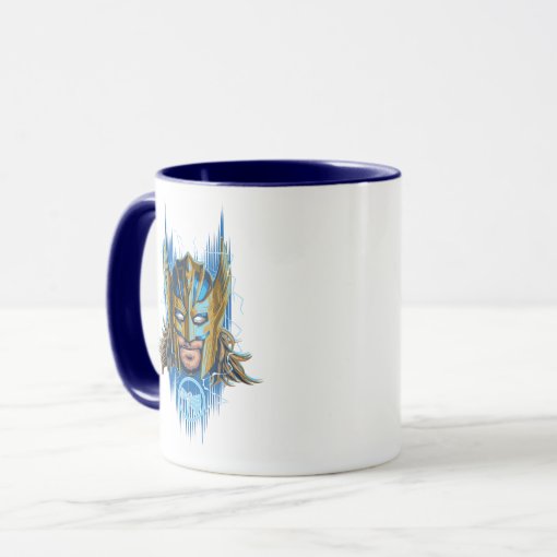 Golden Armor Thor Helmet Graphic Mug | Zazzle