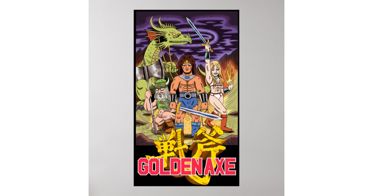 GOLDEN AXE POSTER | Zazzle