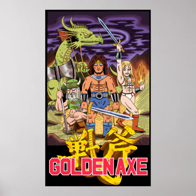 GOLDEN AXE POSTER | Zazzle