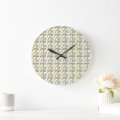 Golden Baby Foot Large Clock | Zazzle