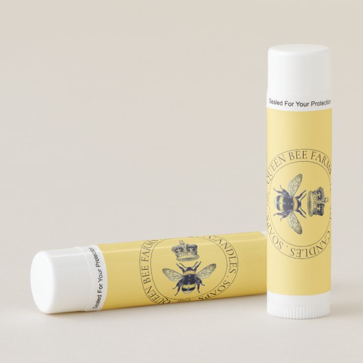 Golden Bee And Crown Product Lip Balm | Zazzle