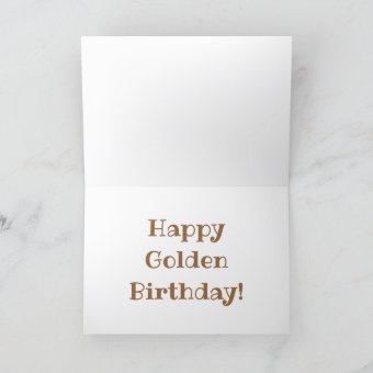 Golden Birthday Card | Zazzle