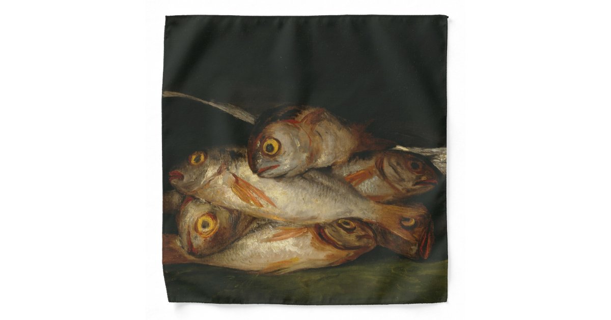 Golden Bream Fish (Still Life) (Francisco de Goya) Bandana | Zazzle