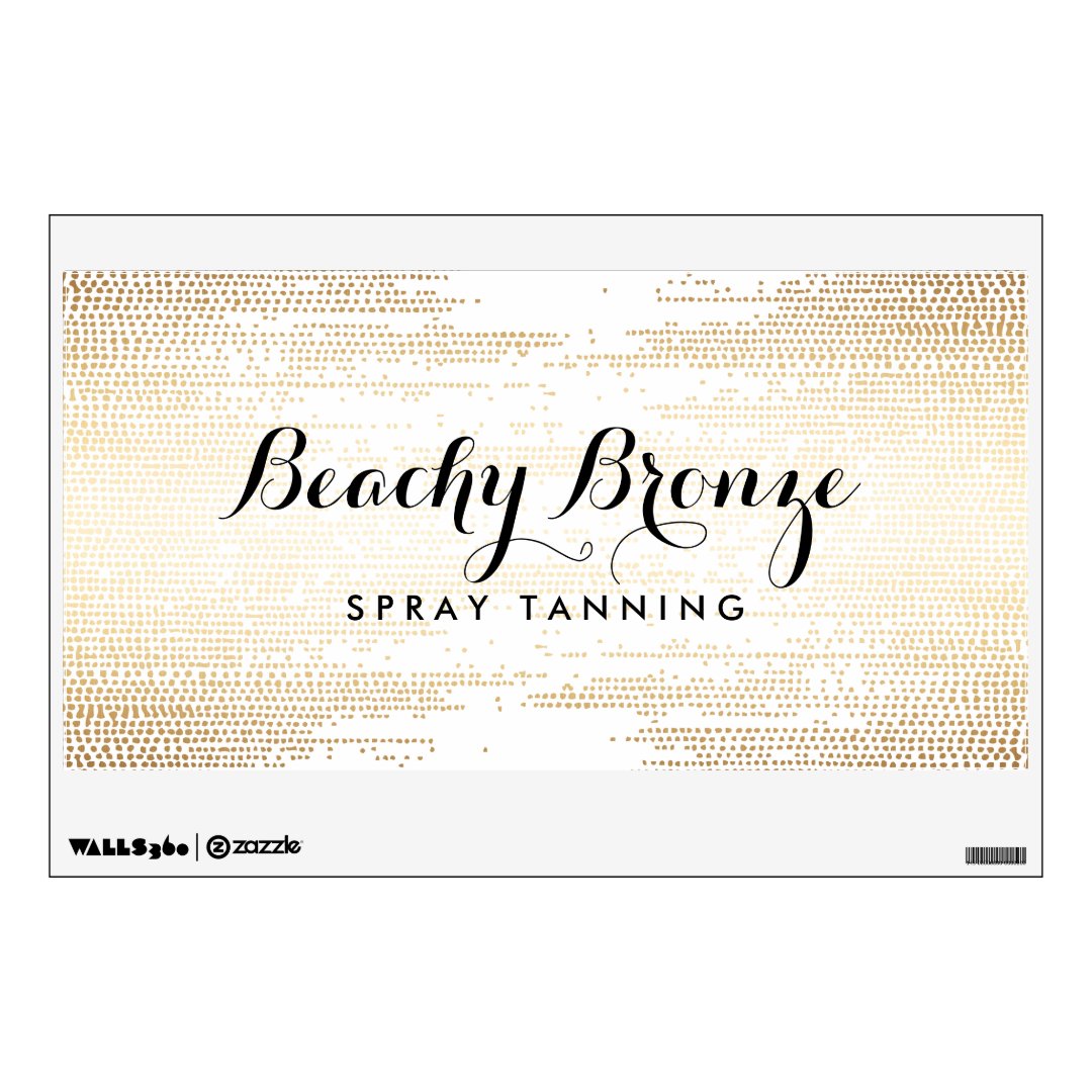 Golden Bronze Confetti Dots Wall Decal | Zazzle