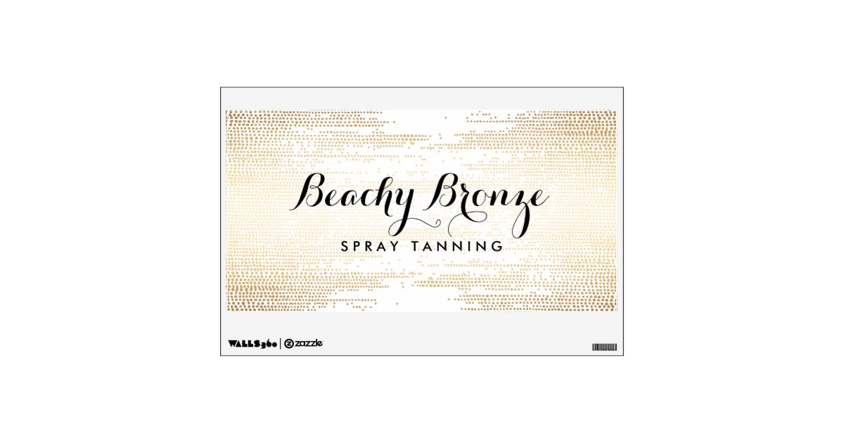 Golden Bronze Confetti Dots Wall Decal | Zazzle
